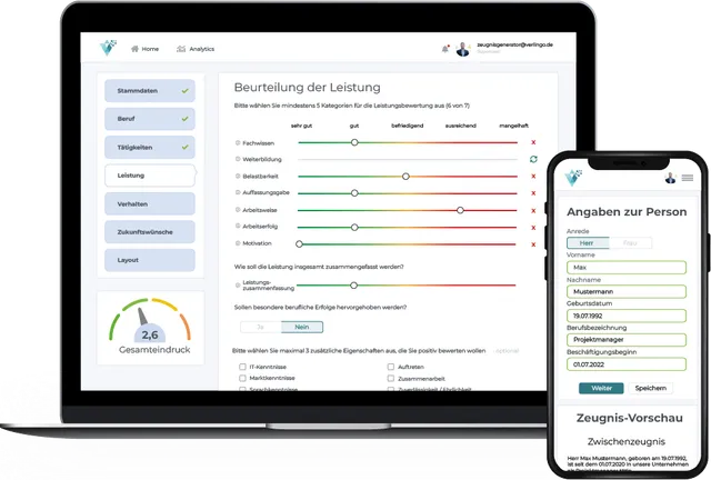 Arbeitszeugnis Generator - Zeugnis rechtssicher erstellen